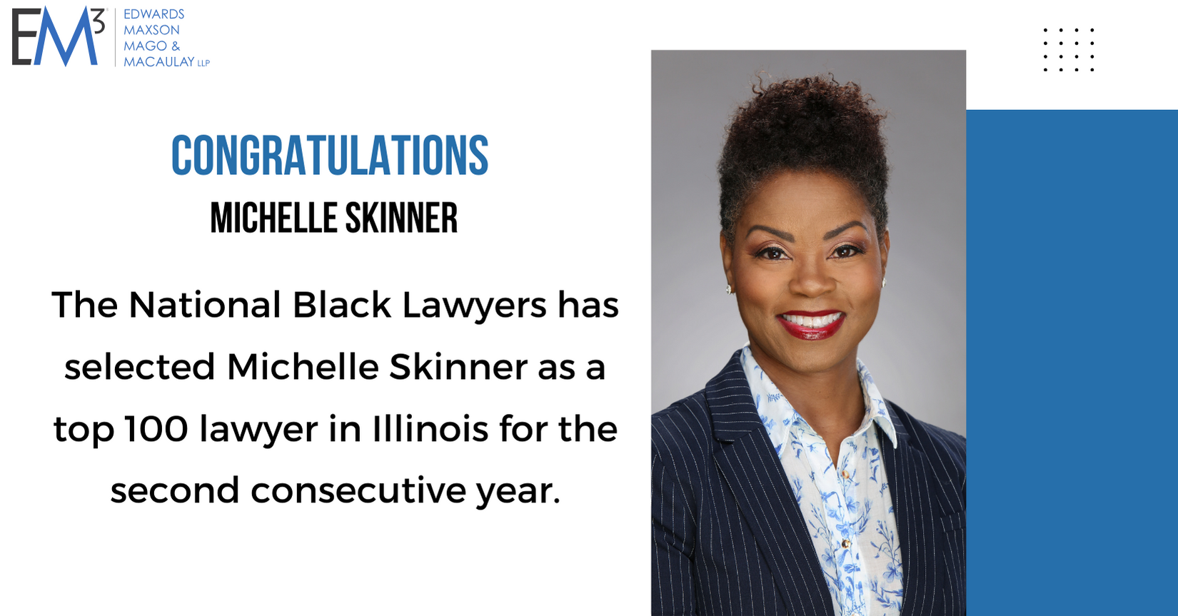 Michelle Skinner - Top 100 Lawyer by National Black Lawyers